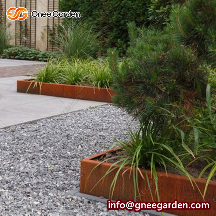 Corten Steel Material Garden Edging Large Corten Steel Planter Box ...