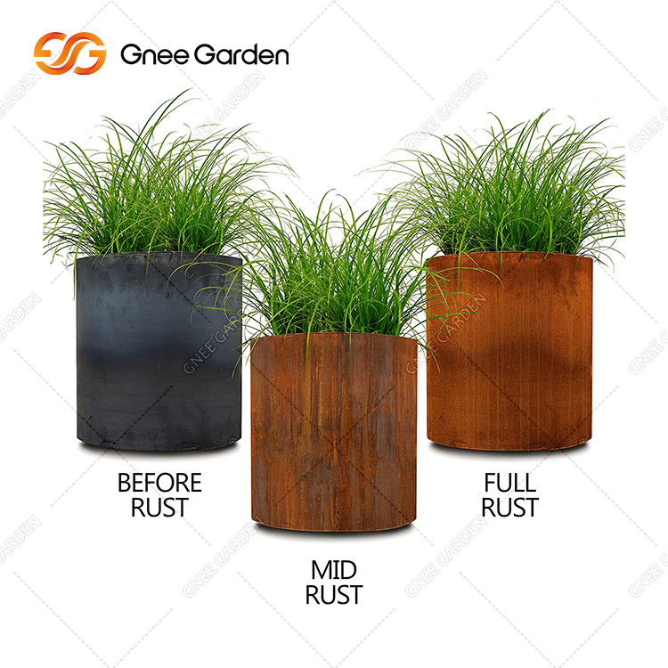 Outdoor Metal Planter Boxes- Gnee Garden