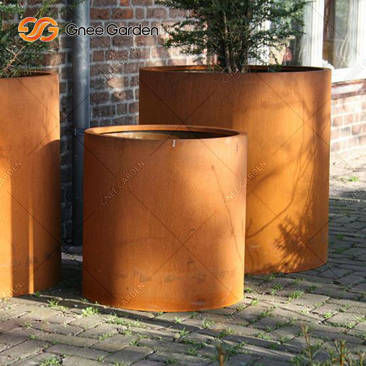 Corten Steel Garden Planter Boxes Diys- Gnee Garden