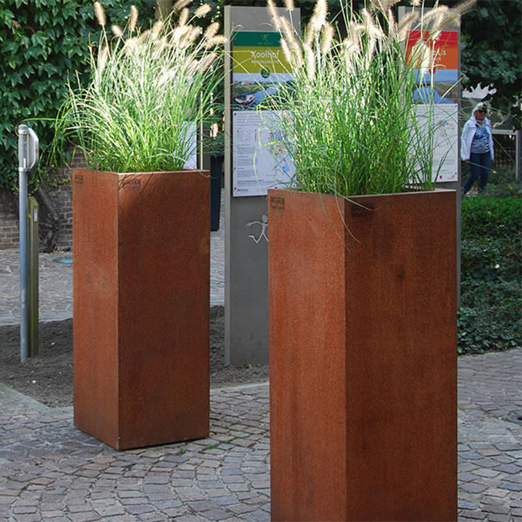 Durable Outdoor Corten Planters- Gnee Garden